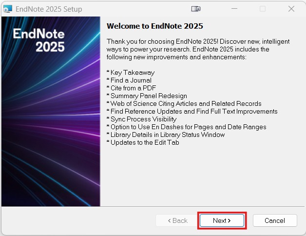 Install EndNote 2025 - EndNote 2025 for Windows - Subject and Research ...