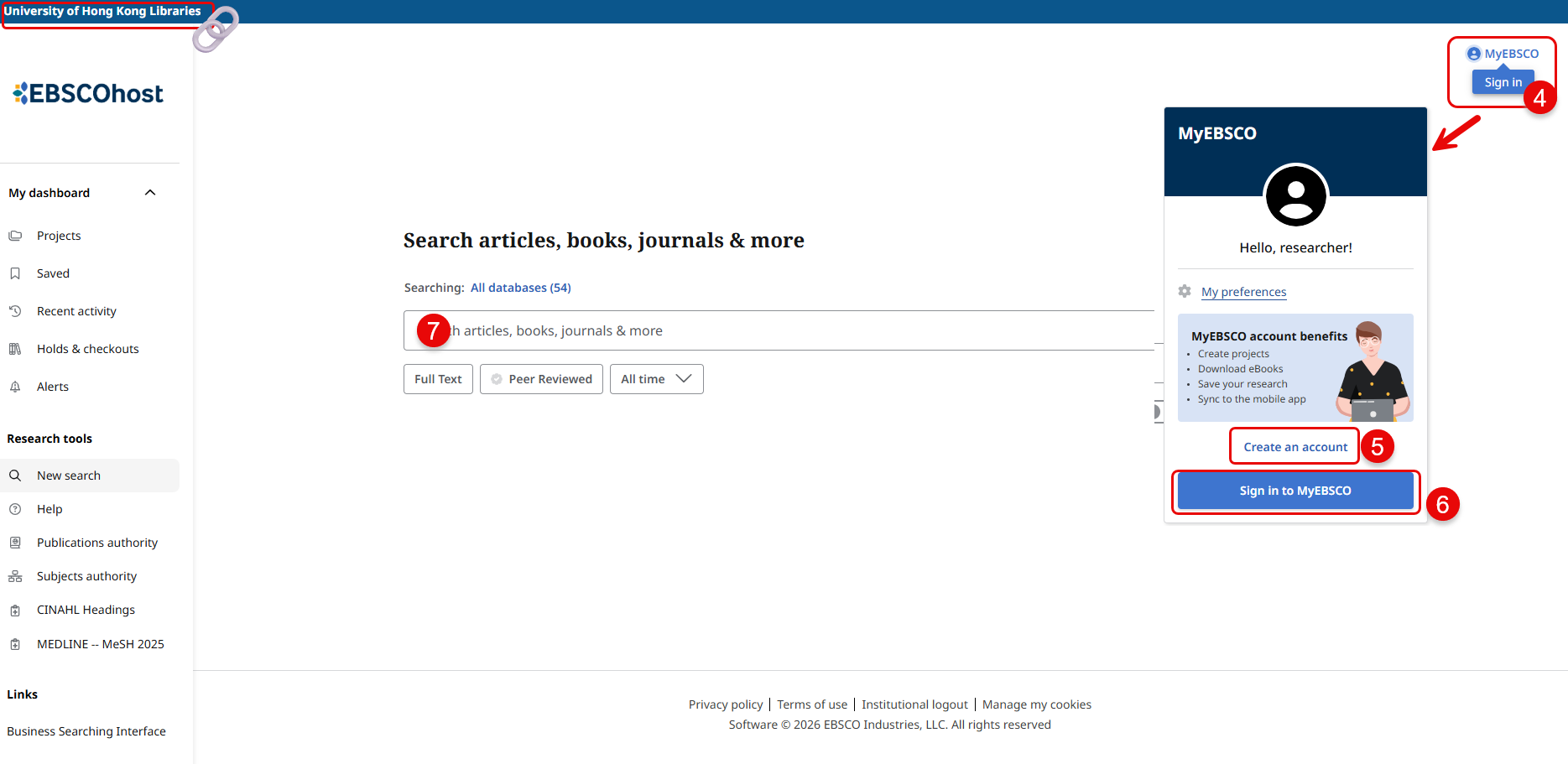 EBSCOHost - Digital Learning Experience - LibGuides at University of ...
