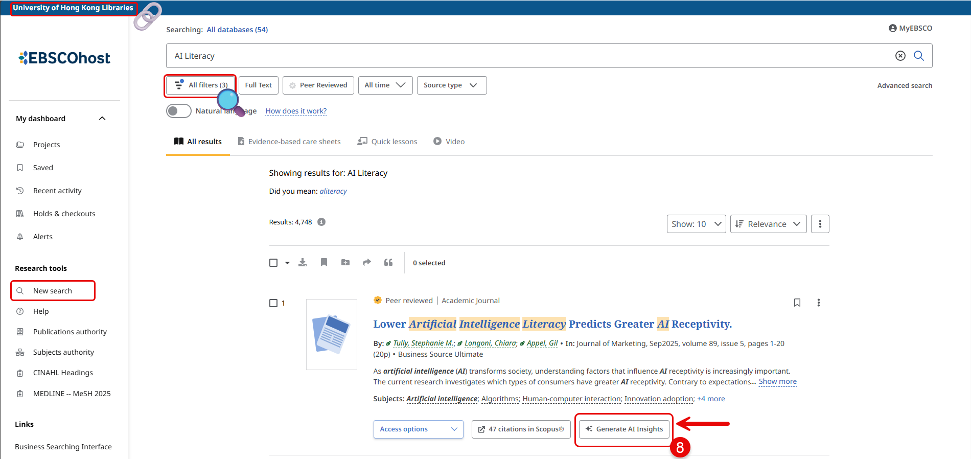 EBSCOHost - Digital Learning Experience - LibGuides at University of ...
