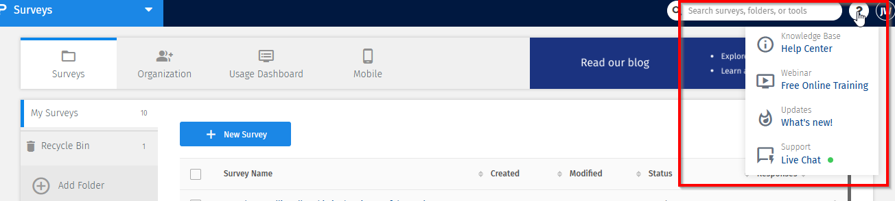 QuestionPro Support - Survey Tools - Library Guides at University of ...