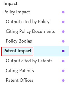 Patent citations - Publication metrics for the Australian Research ...