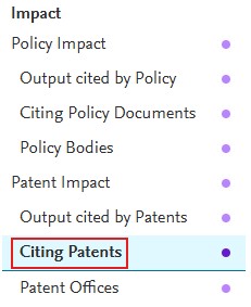 Patent citations - Publication metrics for the Australian Research ...