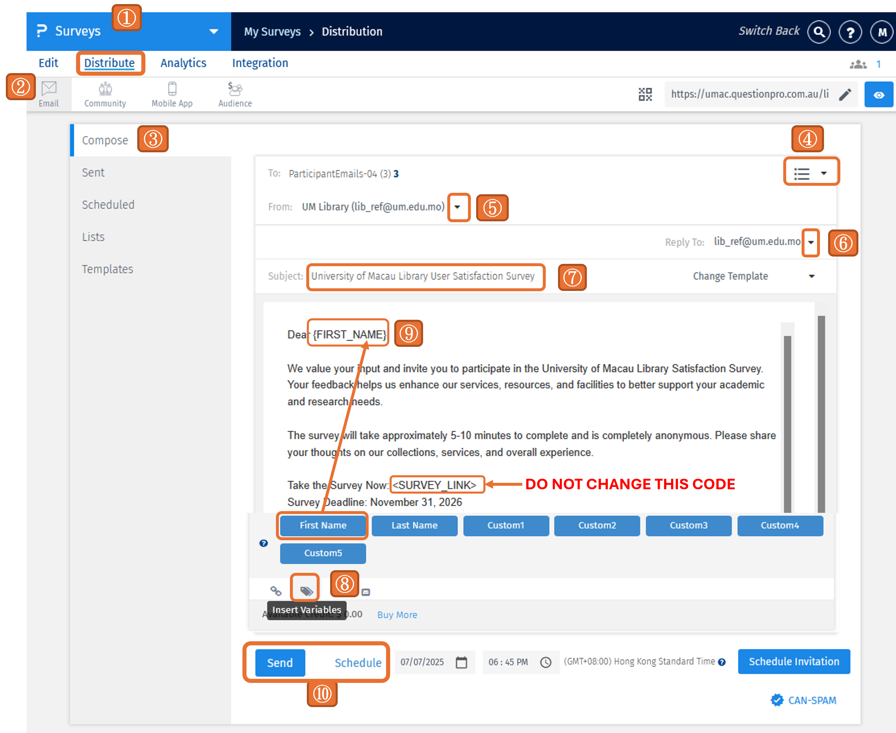 Distribute a survey - QuestionPro User Guide - Library Guides at University of Macau Library