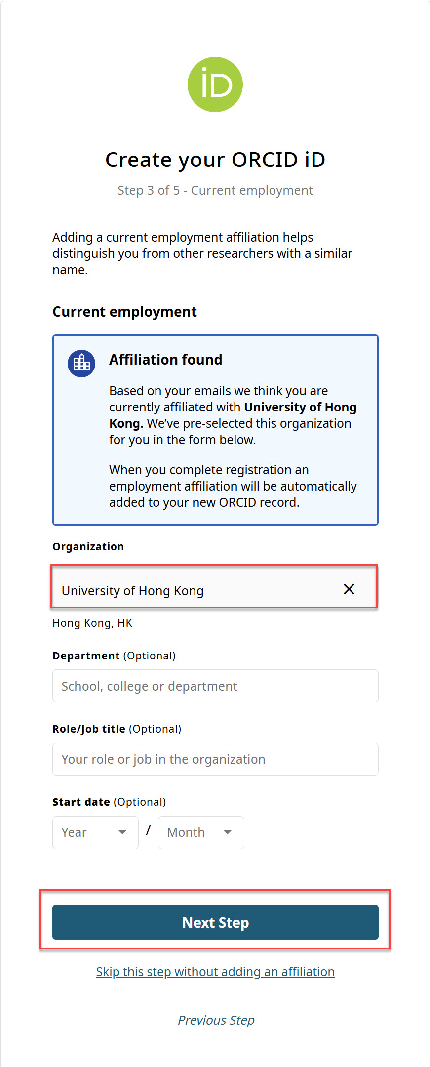 Create ORCID account - ORCID@HKUL - LibGuides at University of Hong Kong