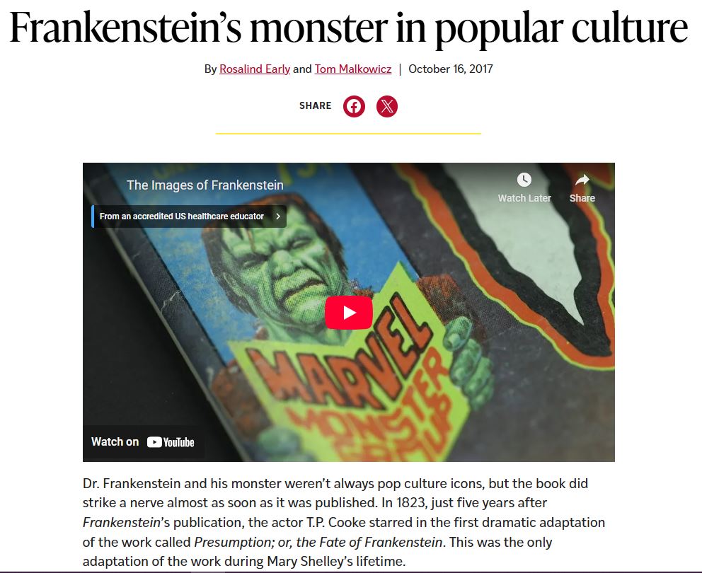 Frankenstein - Gothic Horror - LibGuides at Northcote High School