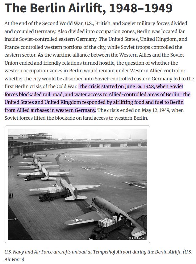 The Berlin Blockade and Berlin Airlift - Year 10 Politics - LibGuides ...