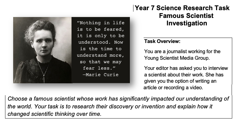 Overview - Famous Scientists - LibGuides at Mater Christi College