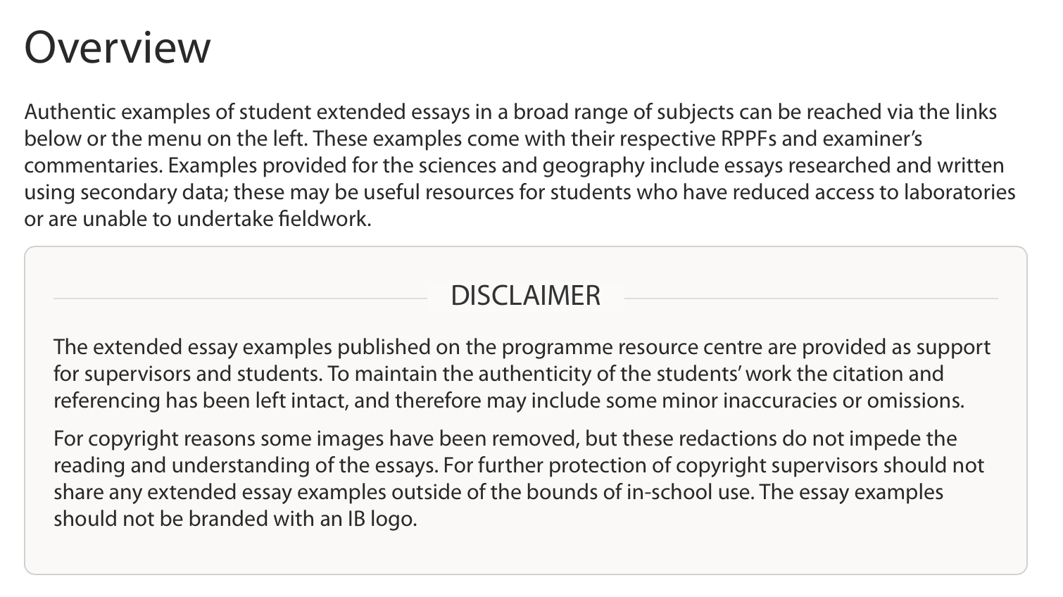 IB Provided EE Exemplars - CISB Extended Essay Guide - LibGuides at ...