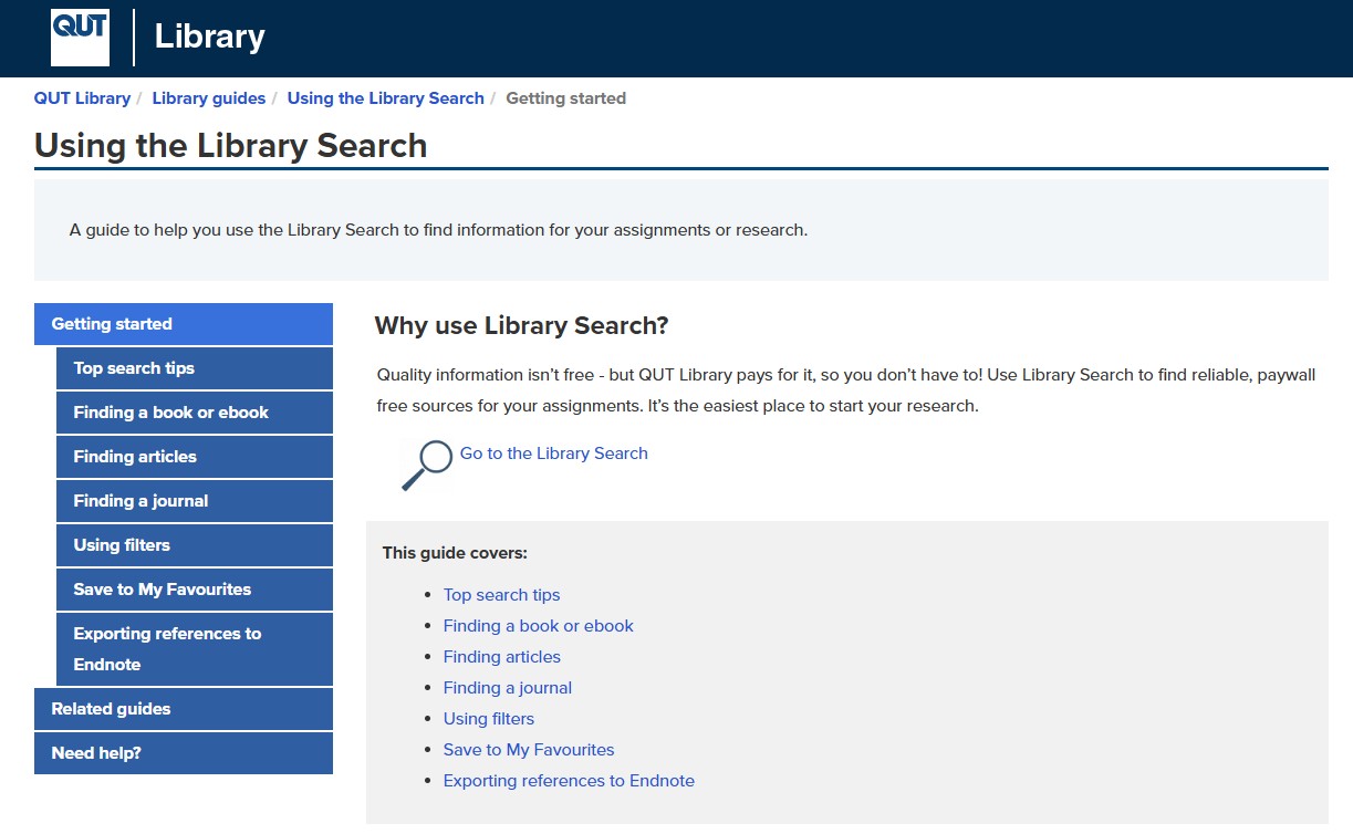 Search effectively with advanced techniques - Course Guide: QUT You ...