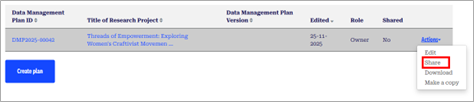Share your plan - Research Data Management - LibGuides at Adelaide ...