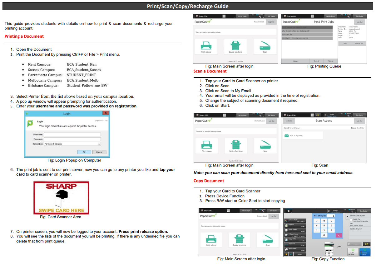 Student printing at VU Sydney & VU Brisbane - Access VU Sydney & VU ...