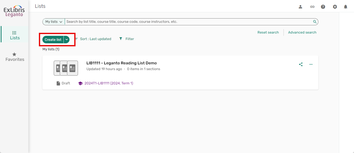 01 Login from Blackboard and create a reading list - ReadingList ...