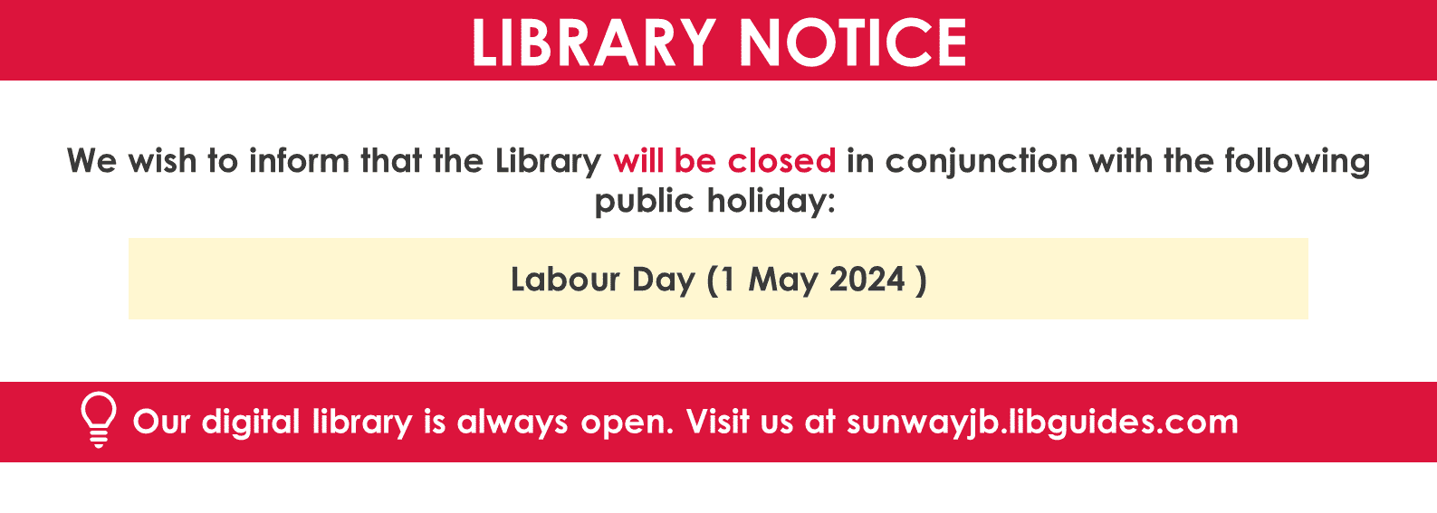 Library News & Events - LibGuides at Sunway College Johor Bahru