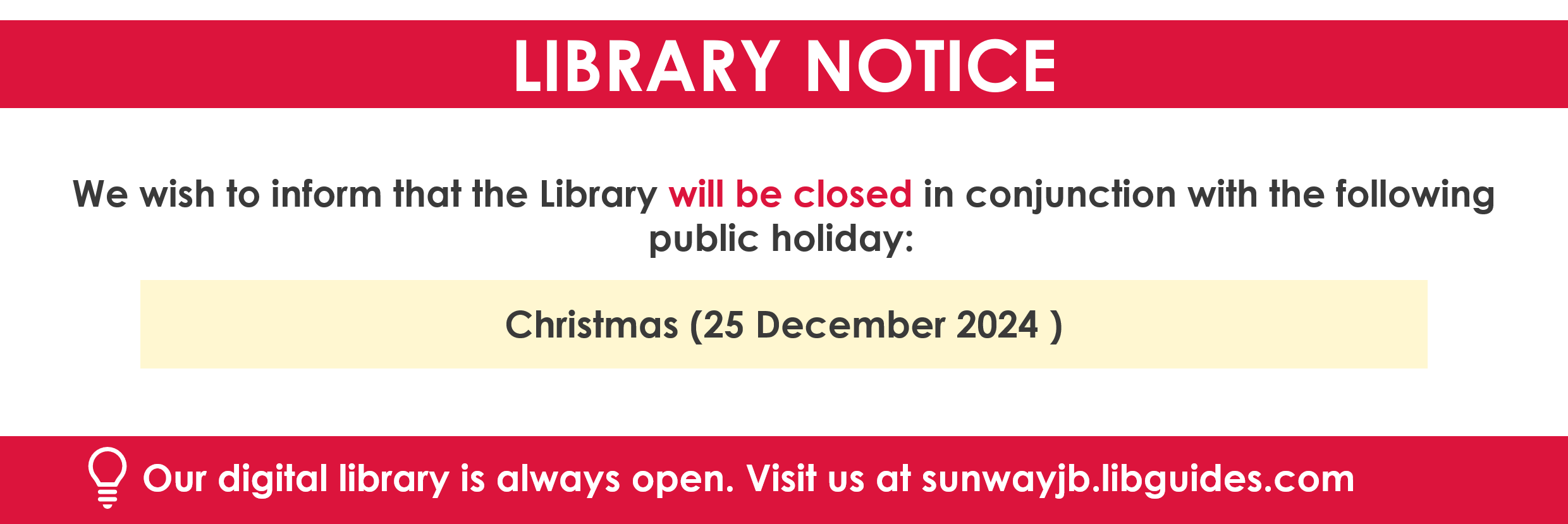 Library News & Events - LibGuides at Sunway College Johor Bahru