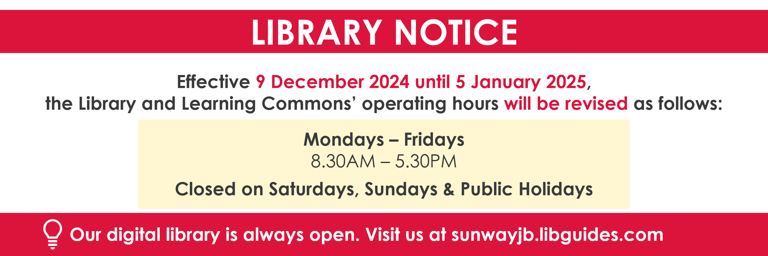 Library News & Events - LibGuides at Sunway College Johor Bahru
