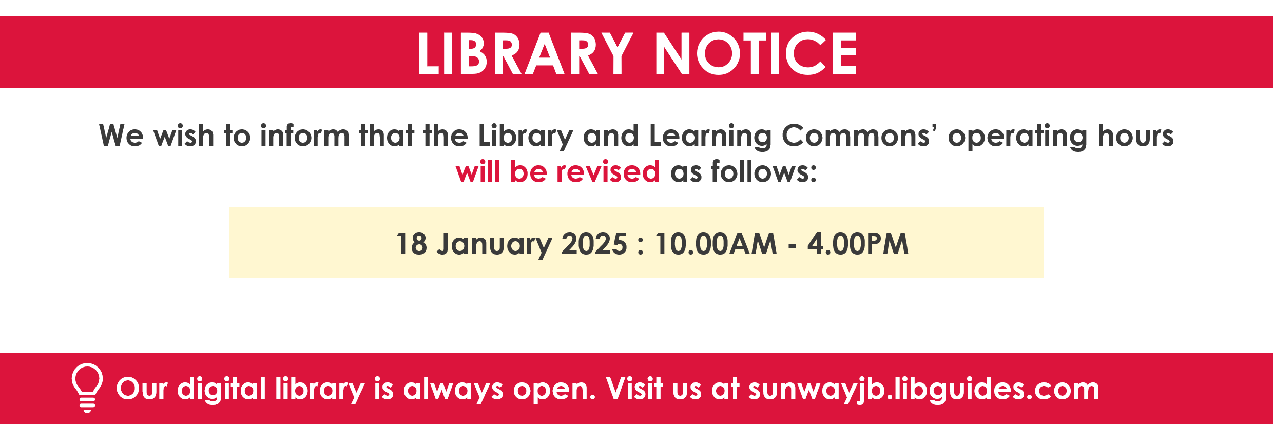 Library News & Events - LibGuides at Sunway College Johor Bahru