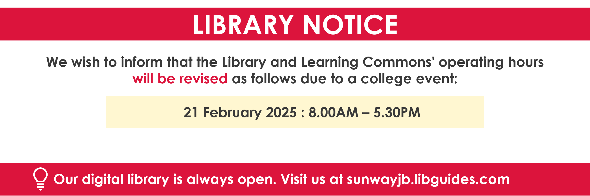 Library News & Events - LibGuides at Sunway College Johor Bahru