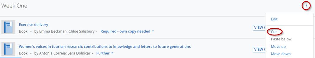 Edit your list - Publish course reading lists - Library Guides at University of Queensland Library
